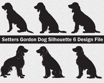 Setters Gordon Dog Head Silhouette Svg ,setters Gordon Dog Svg,dog Cut ...