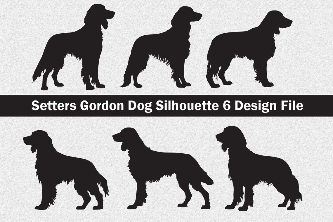 Setters Gordon Dog Head Silhouette Svg ,setters Gordon Dog Svg,dog Cut ...