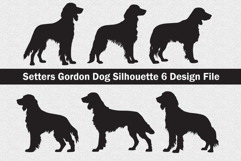 Setters Gordon Dog Head Silhouette Svg ,setters Gordon Dog Svg,dog Cut ...