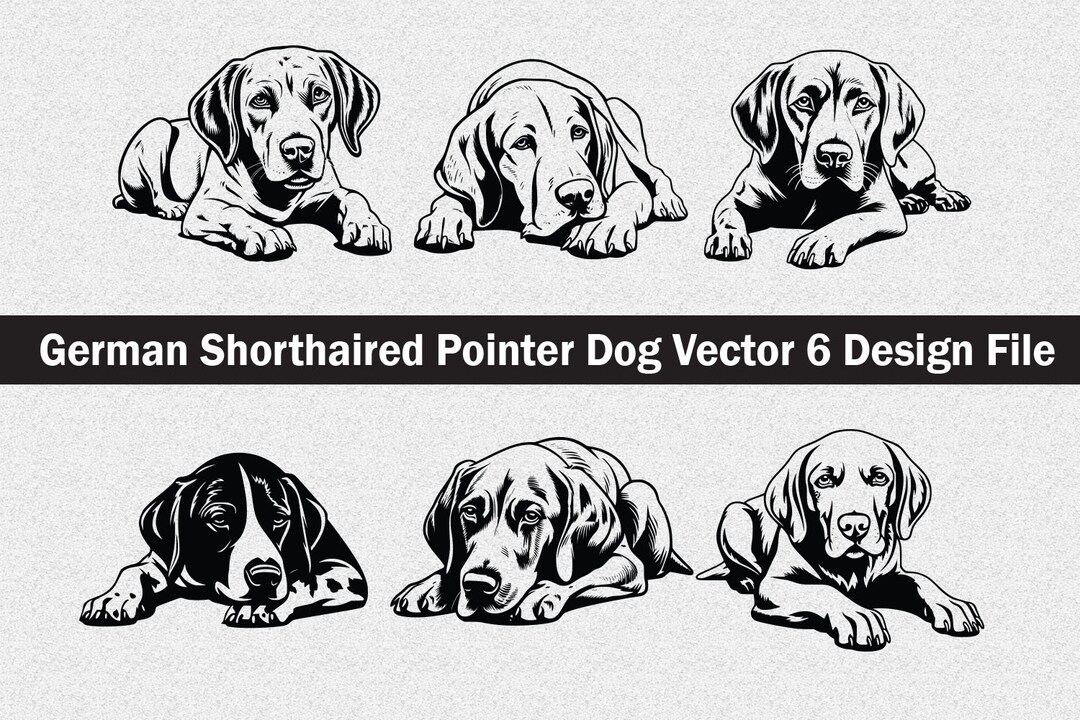 German Shorthaired Pointer Dog Head Silhouette Svg ,german Shorthaired ...