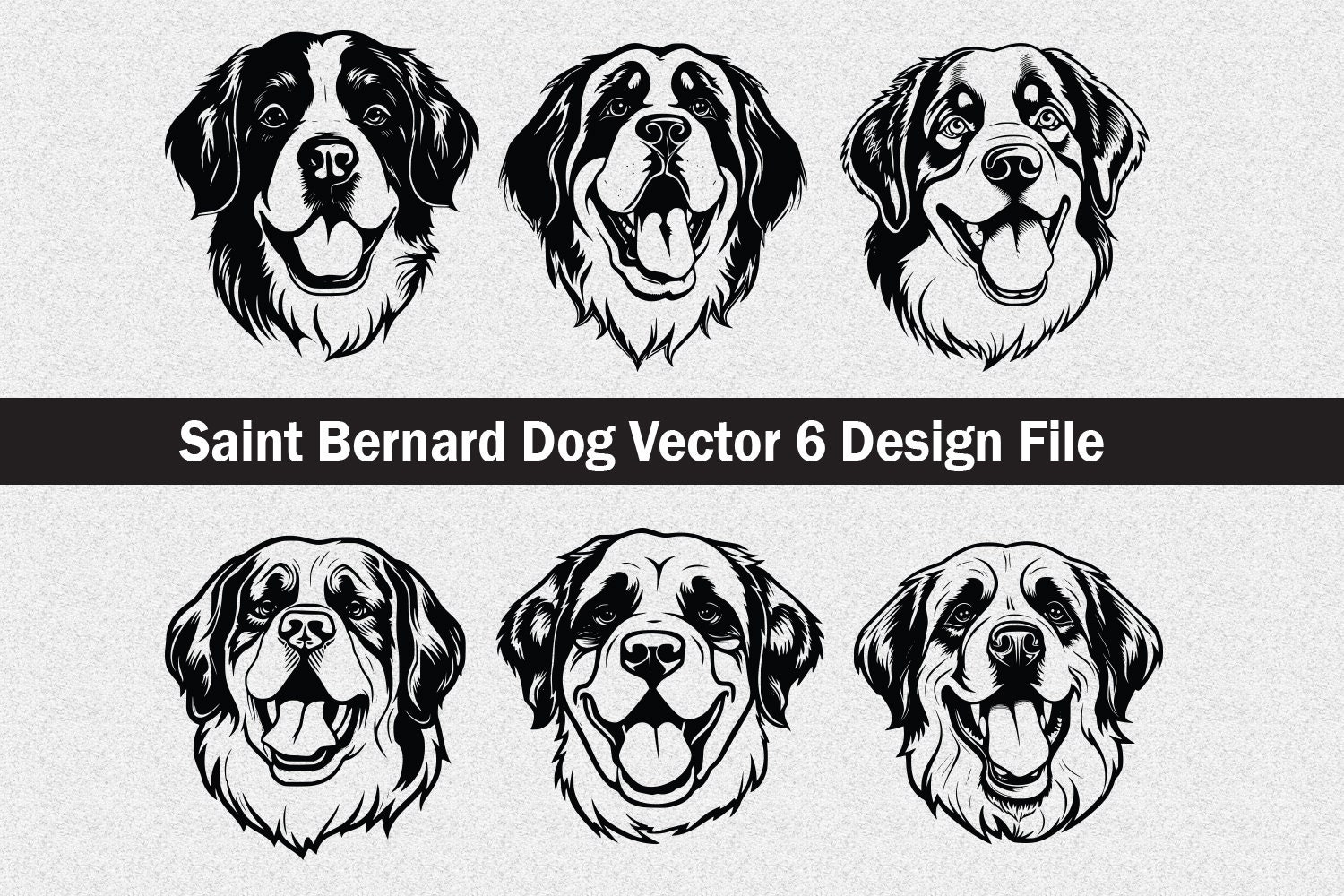 Saint Bernard Dog Silhouette Svg saint Bernard Dog Svgdog - Etsy