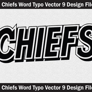 Chiefs Svg,chiefs Mascot Svg,chiefs Cut File,chiefs Vector,chiefs Word ...