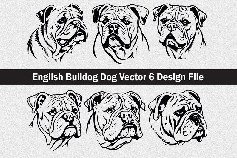 English Bulldog Dog Silhouette Svg Bulldog Dog Svgdog - Etsy