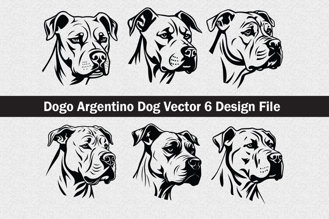 Dogo Argentino Dog Head Silhouette Svg ,dogo Argentino Svg,dogo ...
