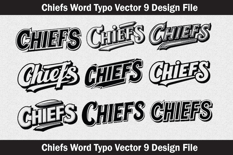 Chiefs Svg,chiefs Mascot Svg,chiefs Cut File,chiefs Vector,chiefs Word ...