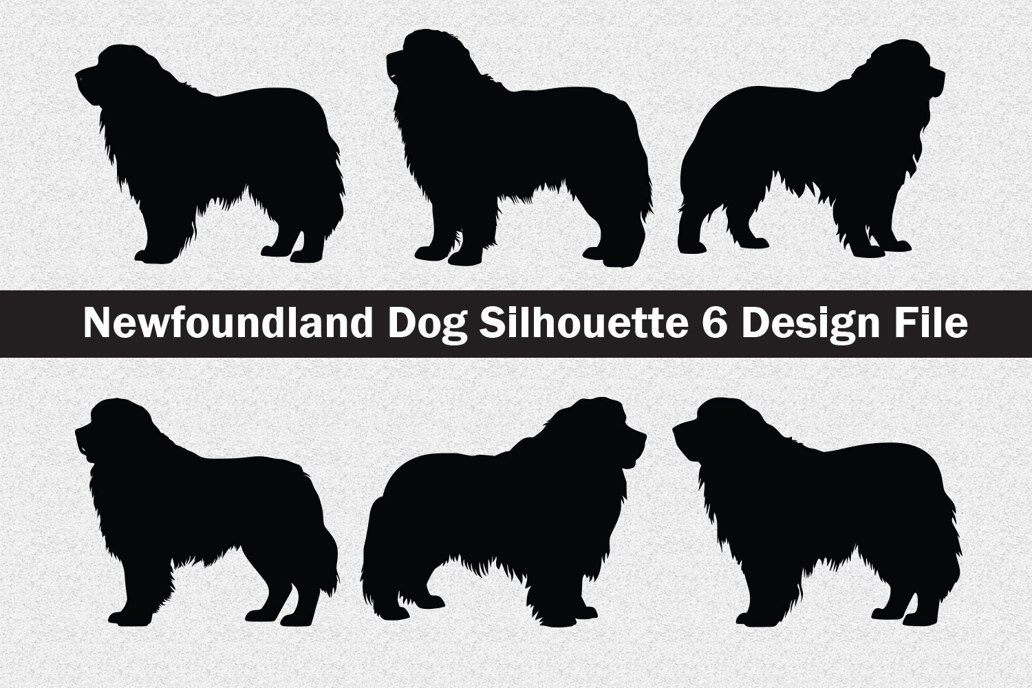 Newfoundland Dog Silhouette Svg newfoundland Dog Svgdog - Etsy
