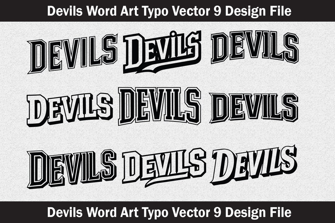 Devils Svg,devils Mascot Svg,devils Cut File,devils Vector,devils Word ...