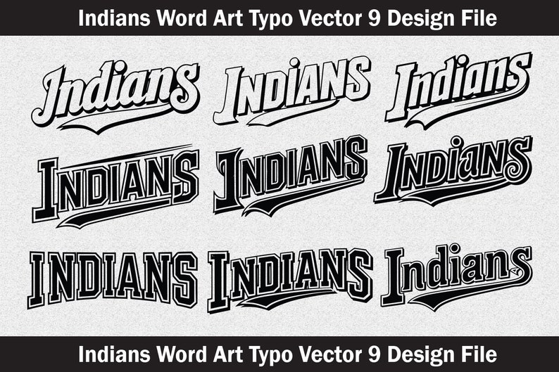 Indians Svg,indians Mascot Svg,indians Cut File,indians Vector,indians ...