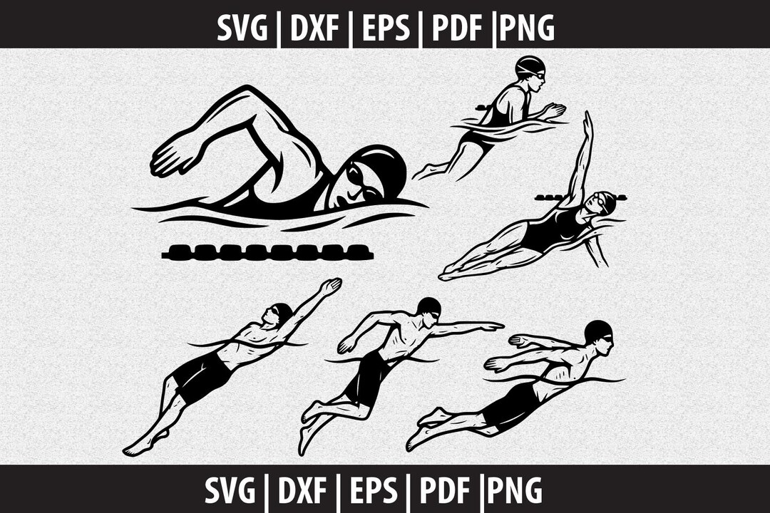 Swimmer Silhouette Clipart: Dive, Teams, Coaches (digital Download) - Etsy