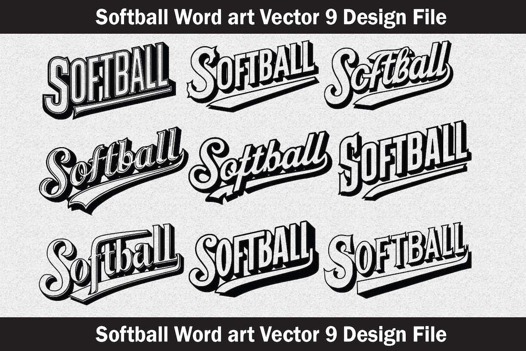 Softball Svg,softball Ball Svg,softball Cut File,softball Vector ...
