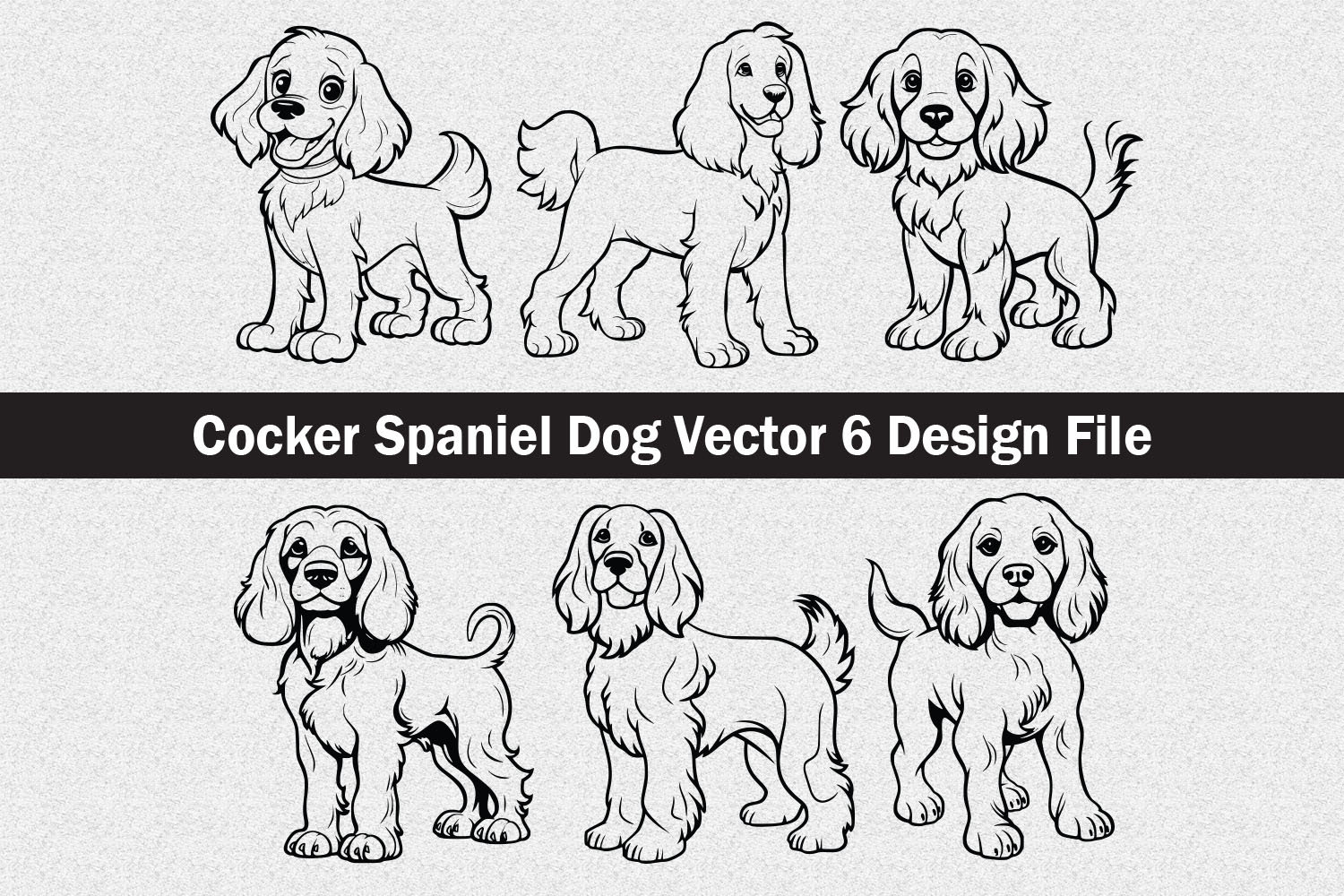 Cocker Spaniel Dog Head Silhouette Svg Cocker Spaniel Dog - Etsy