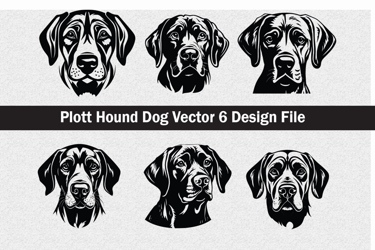 Plott Hound Dog Breed Silhouette Svg plott Hound Dog Svgdog - Etsy