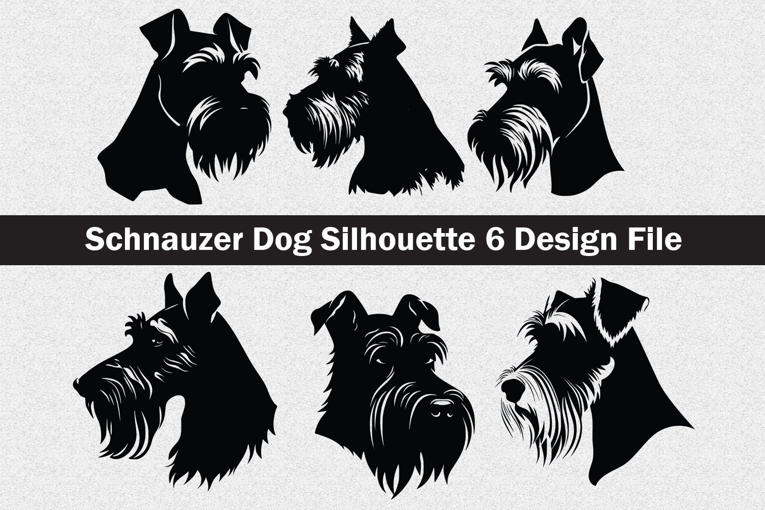 Schnauzer Dog Silhouette Svg Schnauzer Dog Svgdog Silhouette - Etsy
