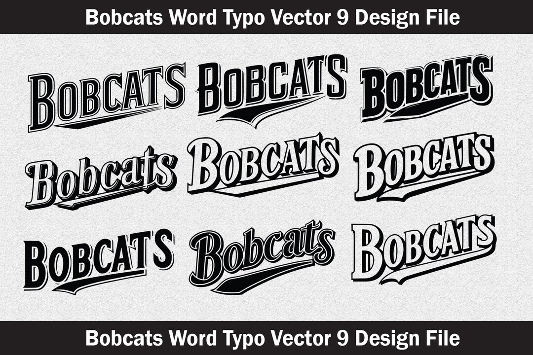 Bobcats Svg,bobcats Mascot Svg,bobcats Cut File,bobcats Vector,bobcats Word Art Svg,bobcats ...