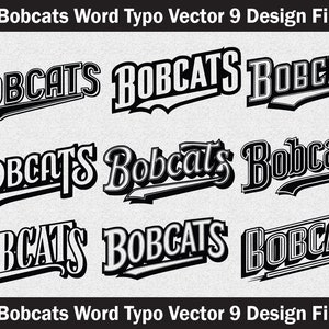 Bobcats Typography SVG, Mascot Word Art (digital Download) - Etsy