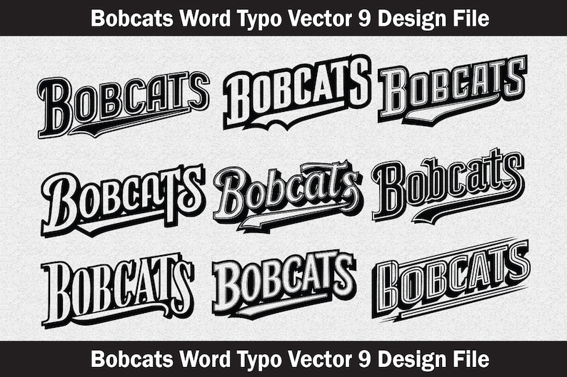 Bobcats Typography SVG, Mascot Word Art (digital Download) - Etsy