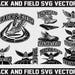 Track and Field Shoe Winged Svg Cut File Logo PNG Clipart Vector Design ...