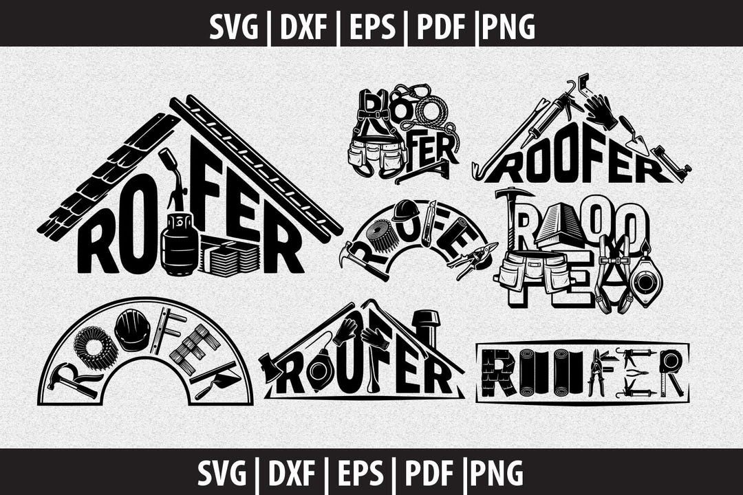 Roofer Tools SVG Bundle, Roof Repair Clipart (digital Download) - Etsy