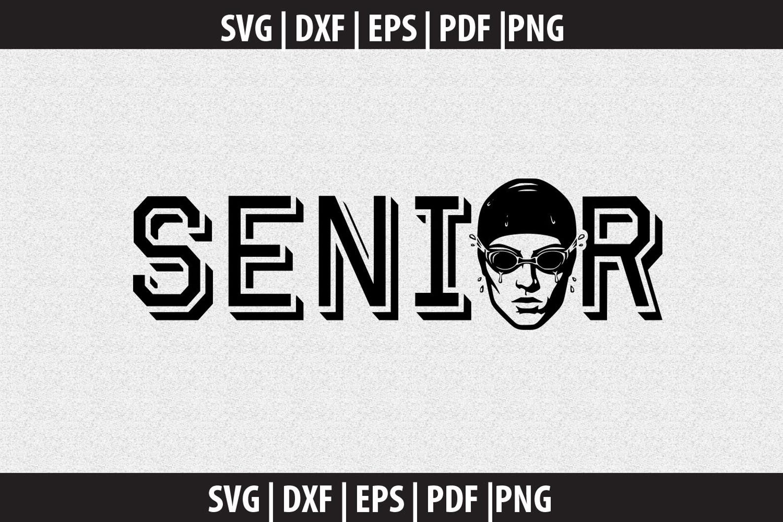 Sports Clipart: Swimmer Senior 2026 Svg Silhouette Cutout for Teams ...
