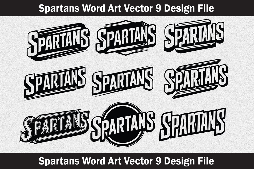 Spartans Mascot SVG, Vector Cut File (digital Download) - Etsy UK