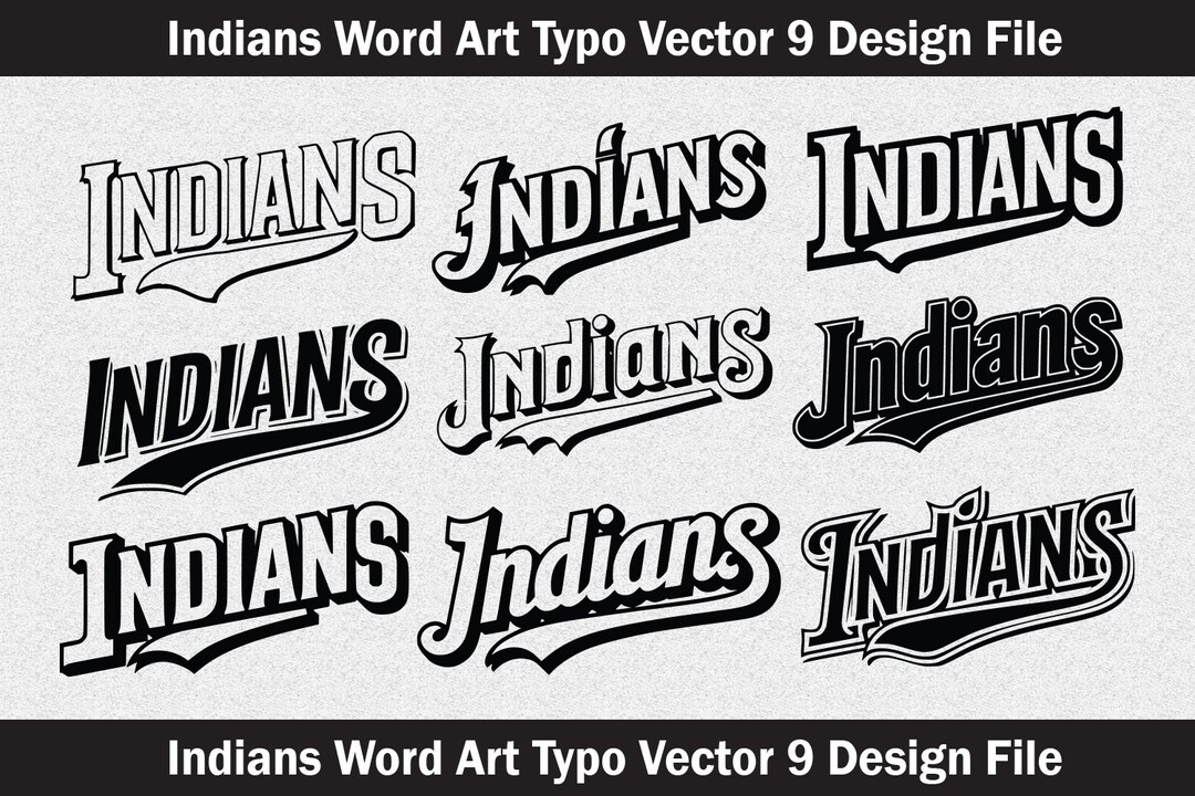 Indians Svg,indians Mascot Svg,indians Cut File,indians Vector,indians ...