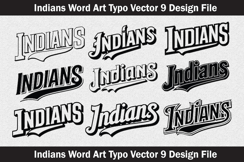 Indians Svg,indians Mascot Svg,indians Cut File,indians Vector,indians ...