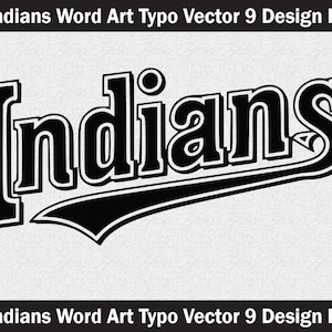 Indians Svg,indians Mascot Svg,indians Cut File,indians Vector,indians ...