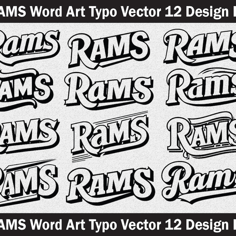 Rams Svg - Etsy