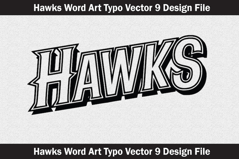 Hawks Svg,hawks Mascot Svg,hawks Cut File,hawks Vector,hawks Word Art ...