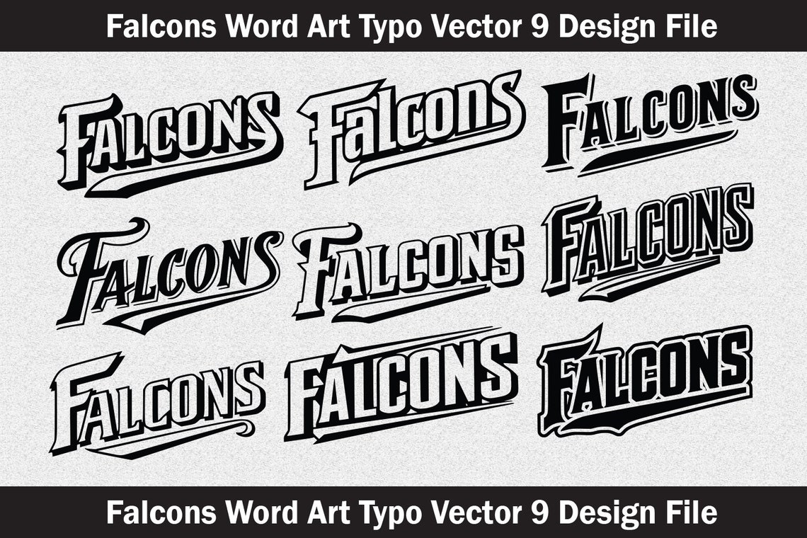 Falcons Svg,falcons Mascot Svg,falcons Cut File,falcons Vector,falcons ...