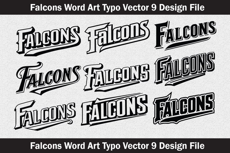 Falcons Svg,falcons Mascot Svg,falcons Cut File,falcons Vector,falcons ...