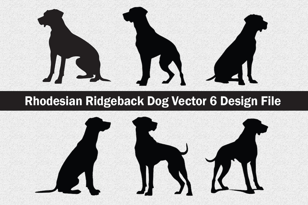 Rhodesian Ridgeback Dog Head Silhouette Svg rhodesian - Etsy