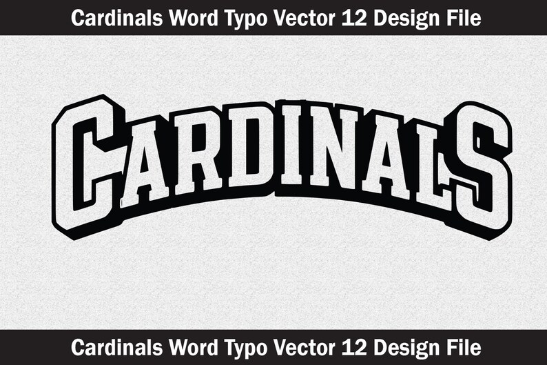 Cardinals Word Art SVG, Mascot Typography (digital Download) - Etsy