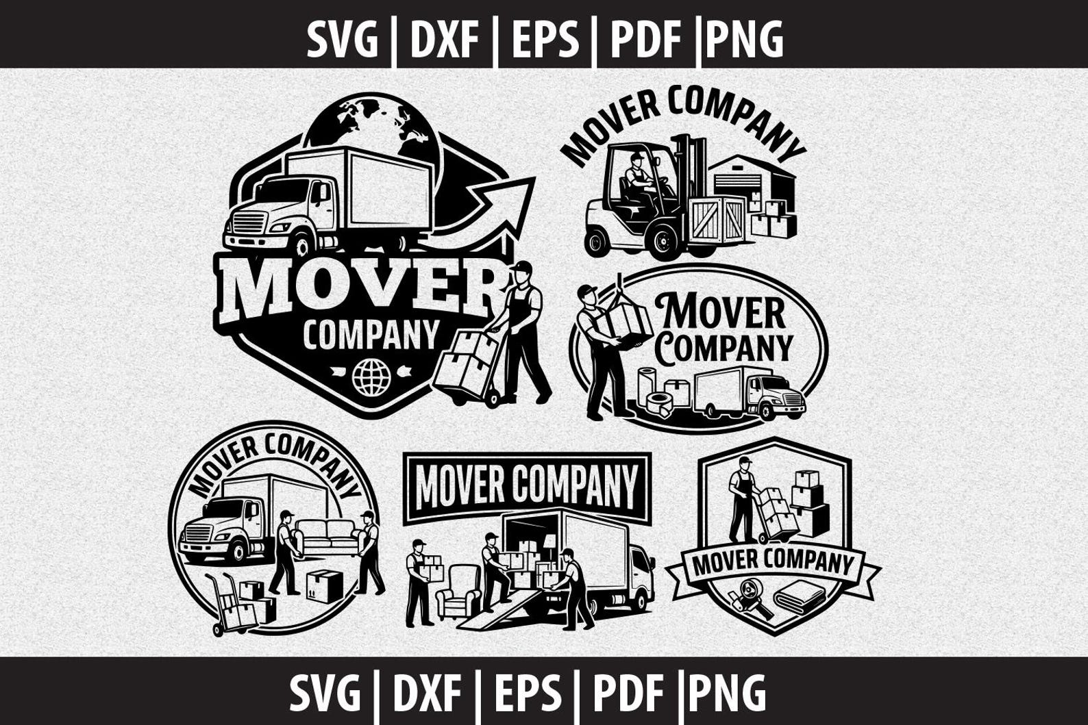 Funny Mover SVG, Moving Humor PNG, Sarcastic Mover Clipart Black White ...