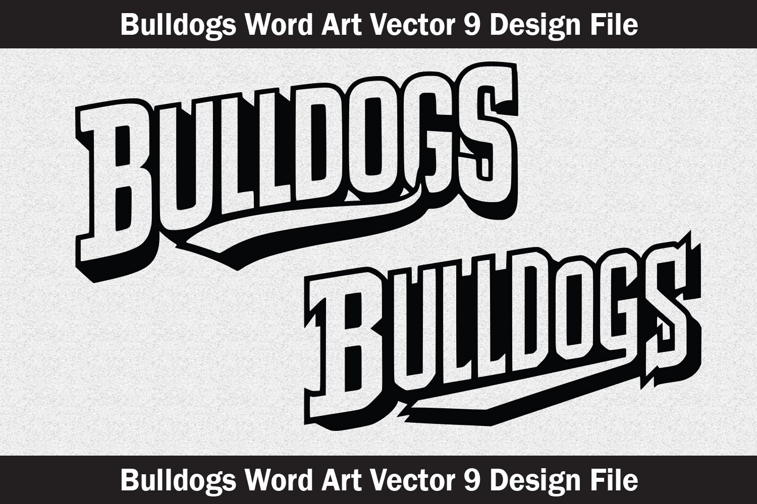 Bulldogs Mascot SVG, Typography Word Art (digital Download) - Etsy