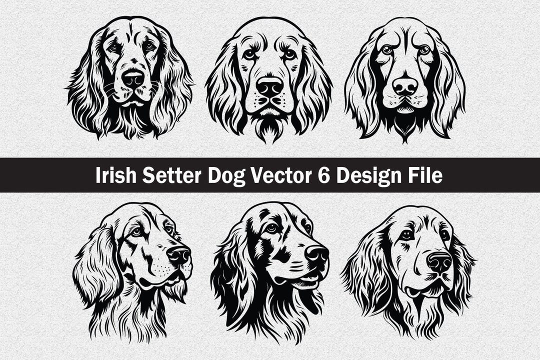 Irish Setter Dog Head Silhouette Svg ,irish Setter Dog Svg,dog Cut ...