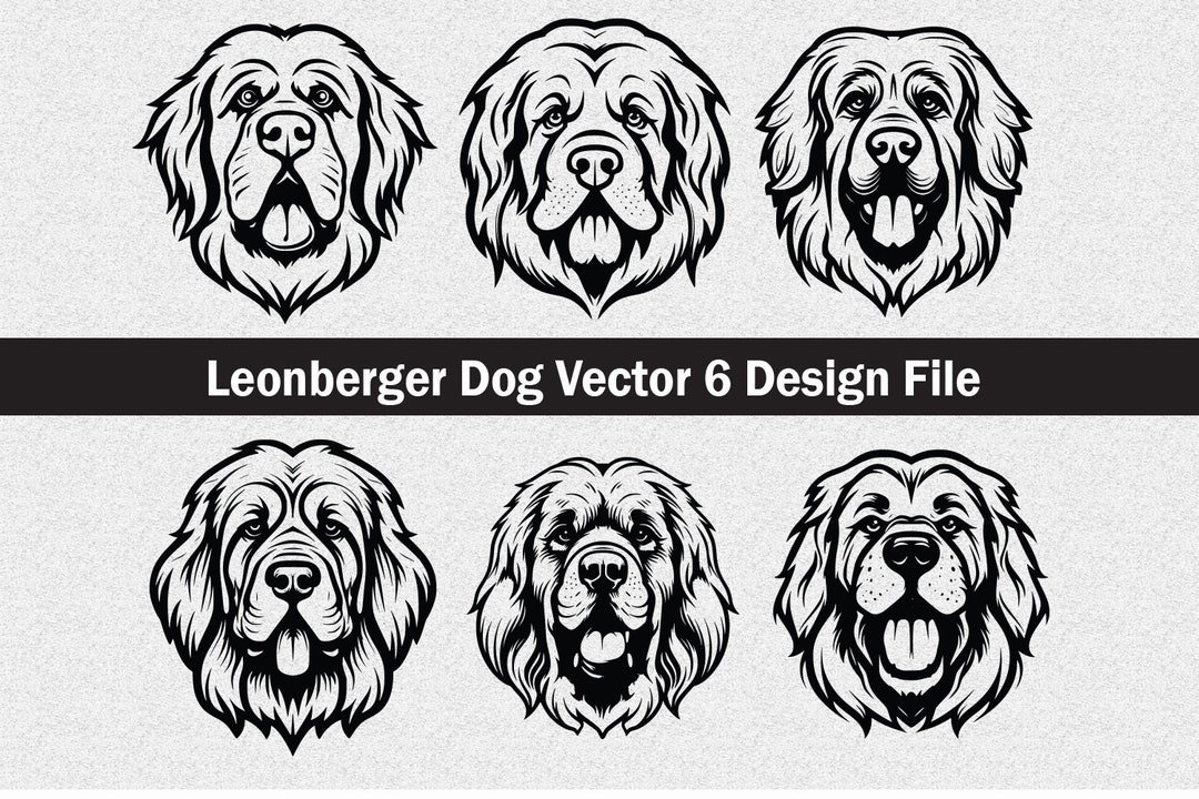 Leonberger Dog Silhouette Svg leonberger Dog Svgdog - Etsy