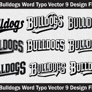 Bulldogs Svg,bulldogs Mascot Svg,bulldogs Cut File,bulldogs Vector ...