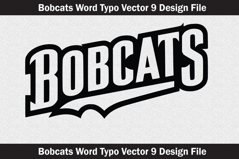 Bobcats Typography SVG, Mascot Word Art (digital Download) - Etsy