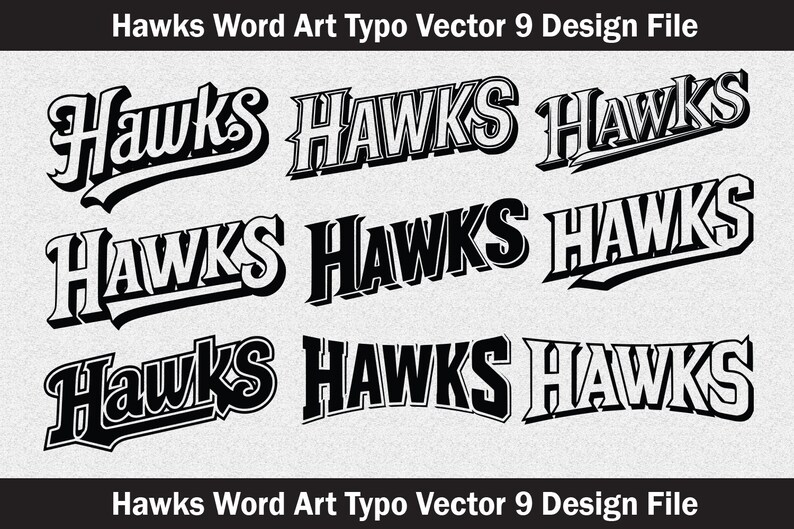 Hawks Svg,hawks Mascot Svg,hawks Cut File,hawks Vector,hawks Word Art ...