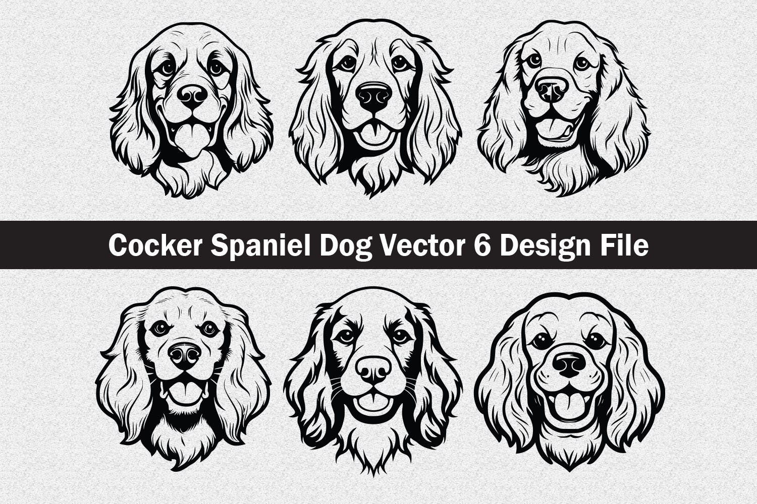 Cocker Spaniel Dog Head Silhouette Svg Cocker Spaniel Dog - Etsy