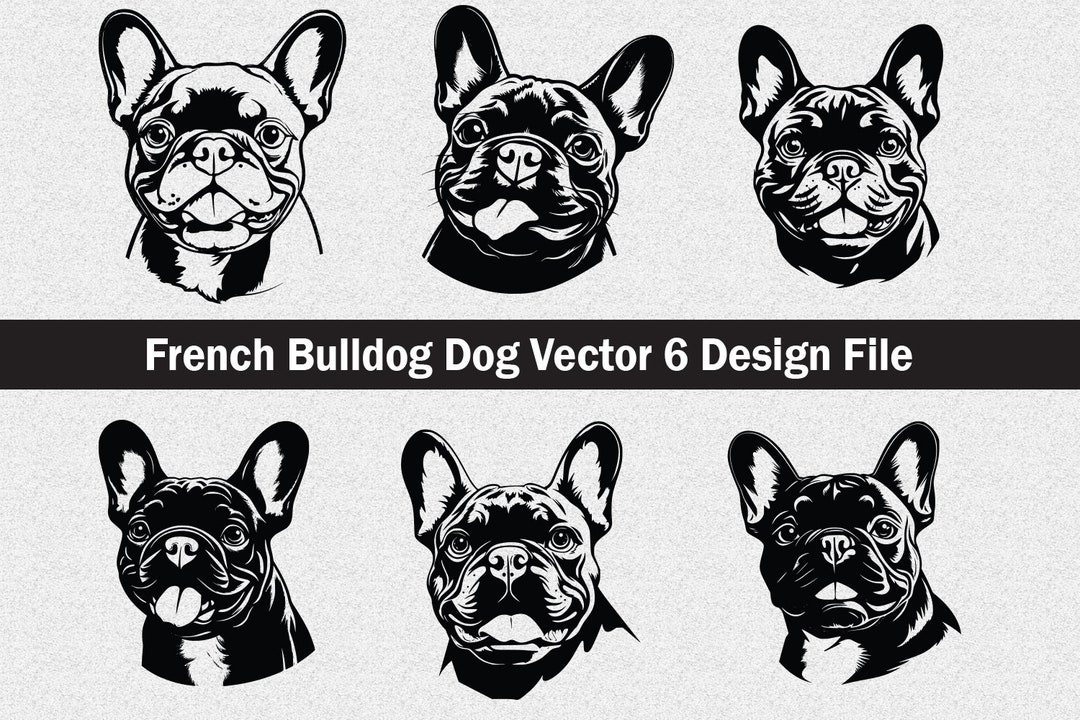 French Bulldog Dog Head Silhouette Svg ,french Bulldog Dog Svg,dog Cut ...