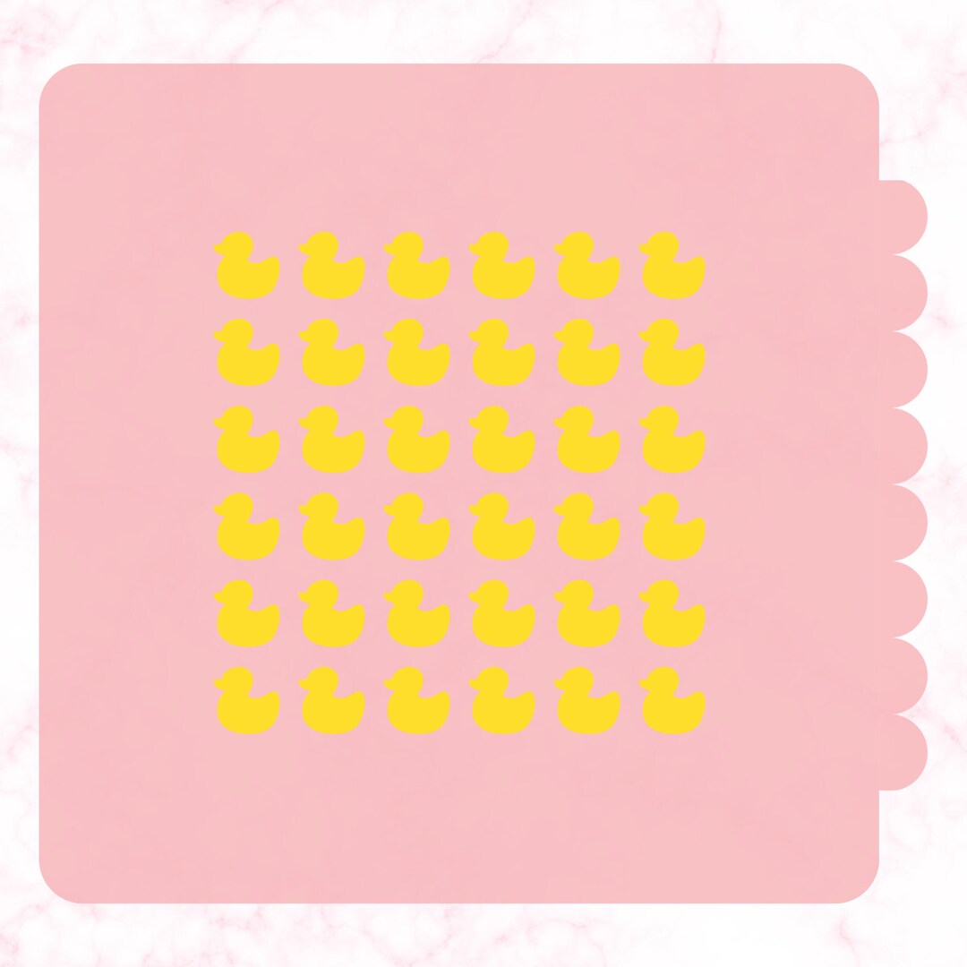 Rubber Duck Cookie Sprinkle Stencils - Etsy