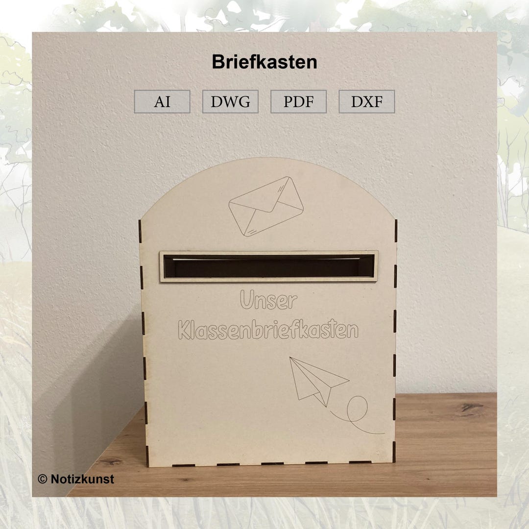 Mailbox, Postbox, School, Laser Cutter, DWG, AI, PDF, Vector File ...