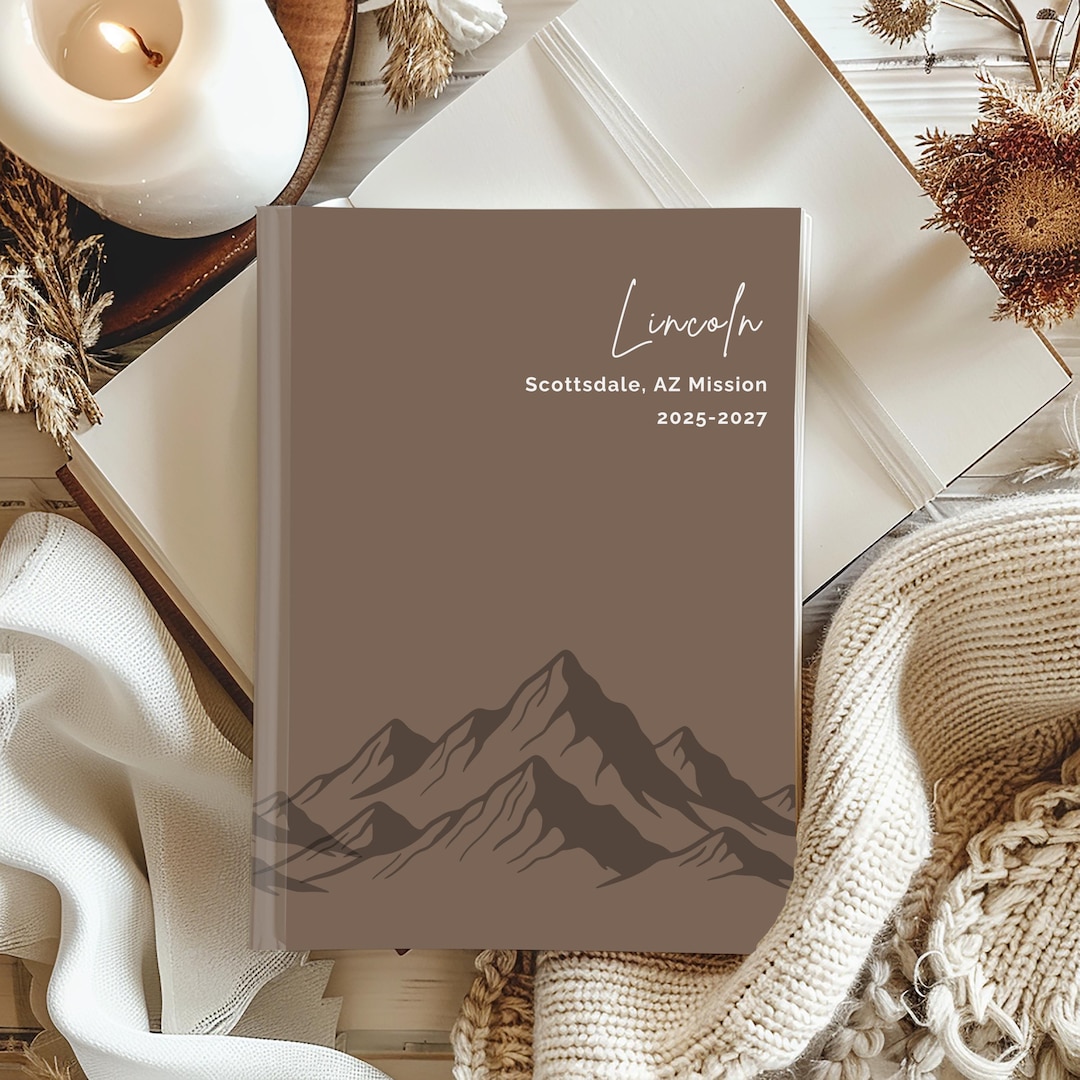 Personalized Hardcover Missionary Journal | Mountain LDS Mission Name ...