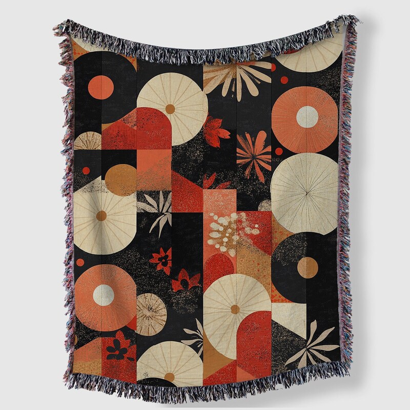 Geometric Blanket - Etsy