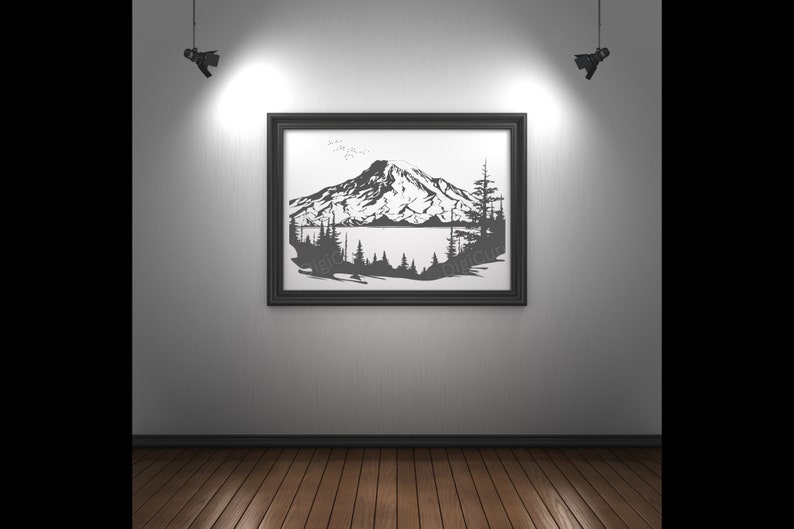 Mount Rainier SVG -|- High Quality -|- Detailed Digital File -|- Mount ...