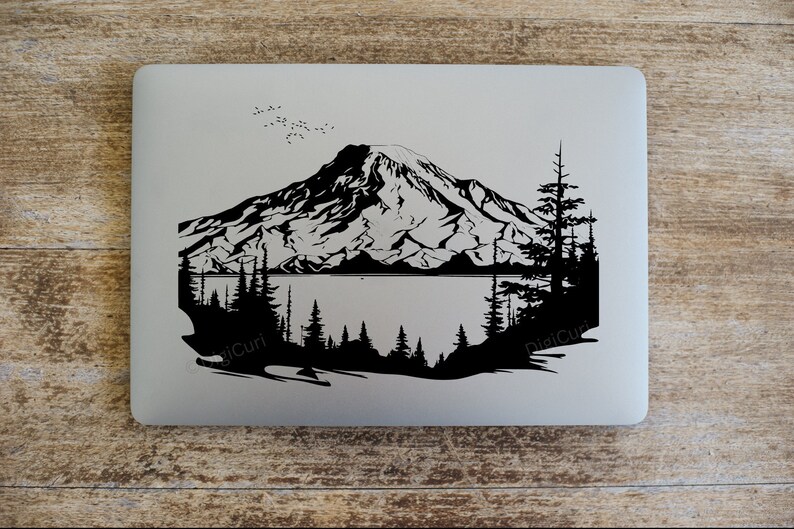 Mount Rainier SVG -|- High Quality -|- Detailed Digital File -|- Mount ...