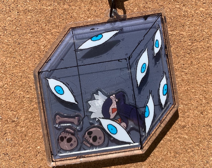 Gojo Prison Realm Acrylic Shaker Charm (jujutsu Kaisen) - Etsy