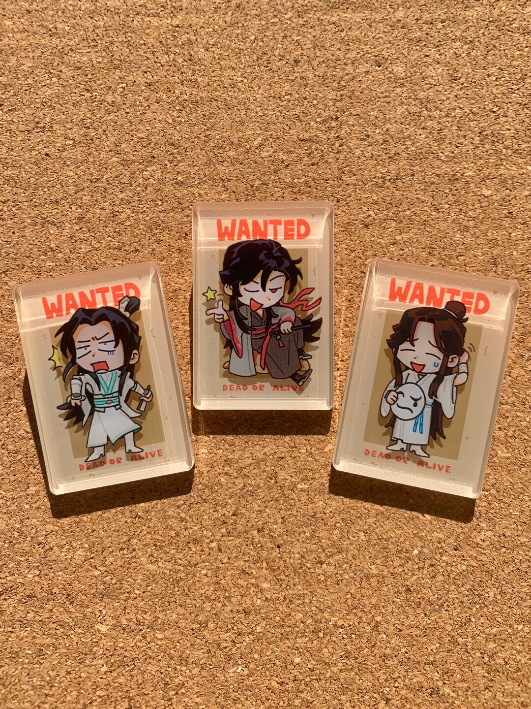 MXTX Main Character Wanted Poster 3D Acrylic Pins - Etsy UK